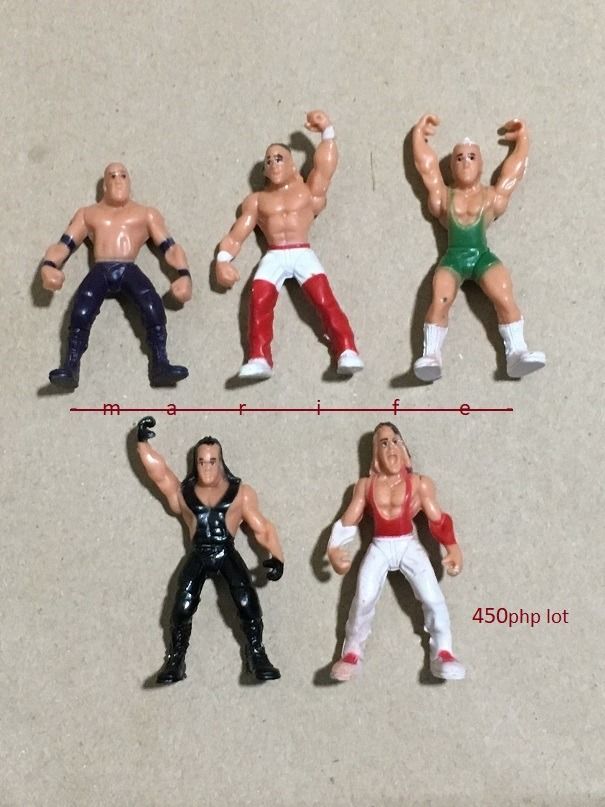 rare wwe/ wwf wrestler miniature For diorama / model kit tatching toys ...