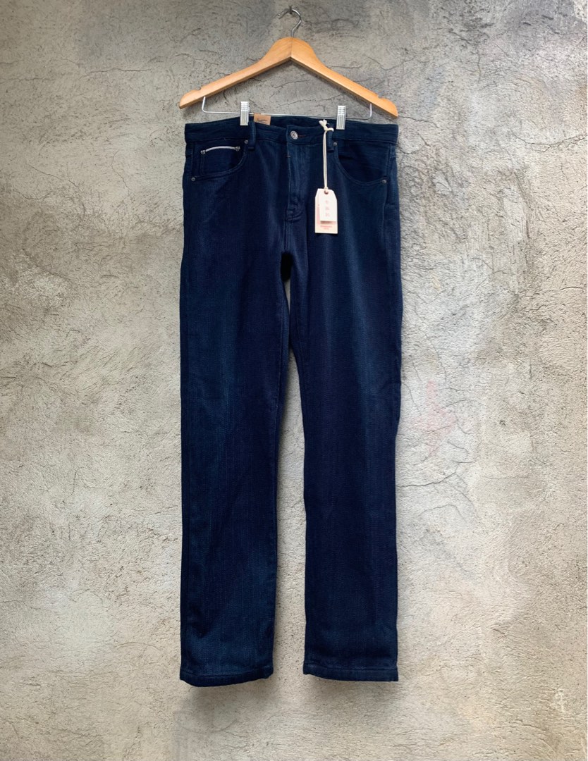 RED RUGGISON SLIM JERSEY DENIM INDIGO - SELVEDGE PANTS, Men's Fashion ...