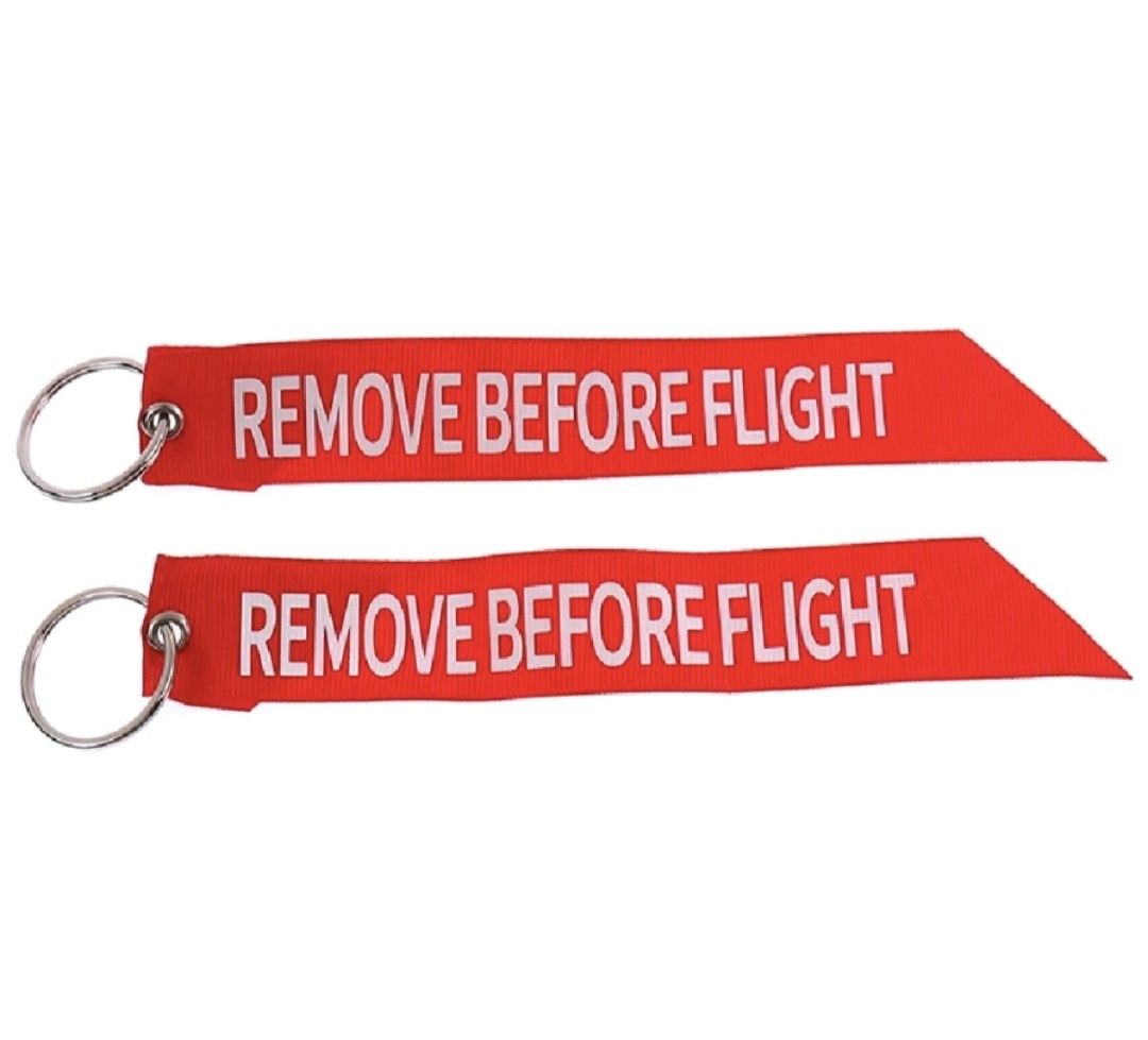 "Remove Before Flight" Keyring, Everything Else on Carousell