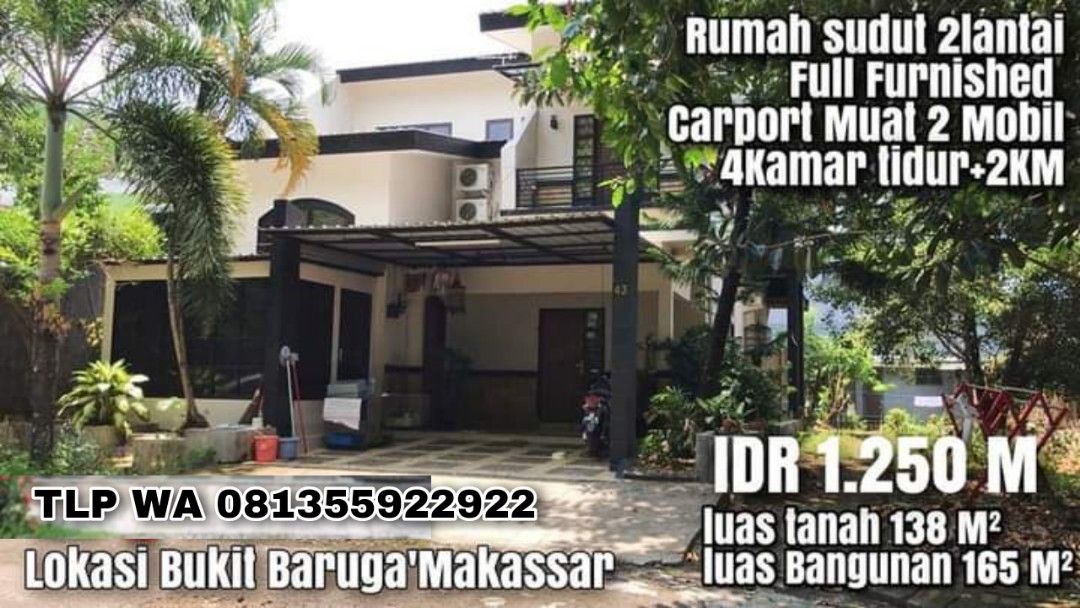 Rumah sudut bukit baruga, Properti, Dijual di Carousell
