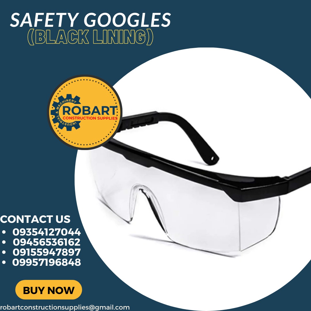 Safety Goggles ( black lining ), Commercial & Industrial, Construction ...