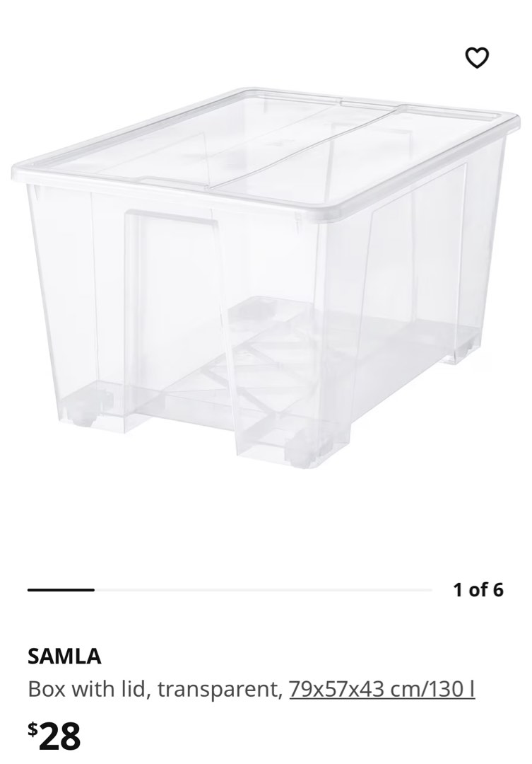 Samla Storage Box, Furniture & Home Living, Home Improvement ...