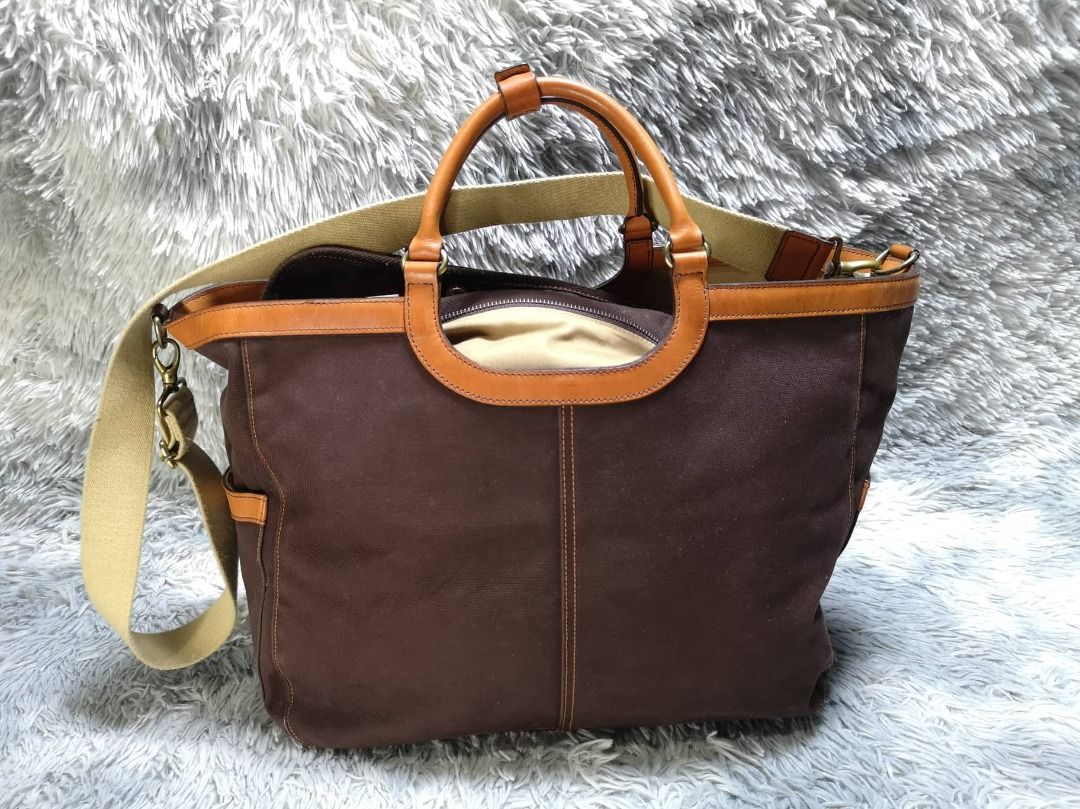 Sazaby Dark Brown Leather Bag, Women's Fashion, Bags & Wallets, Tote ...