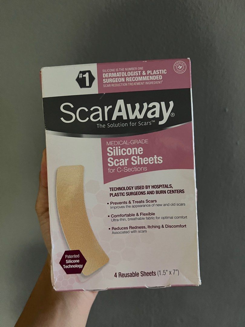 ScarAway silicone scar sheets, Health & Nutrition, Medical Supplies ...