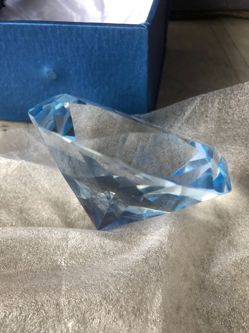 Security Bank 60 Years Big Crystal Paperweight on Carousell