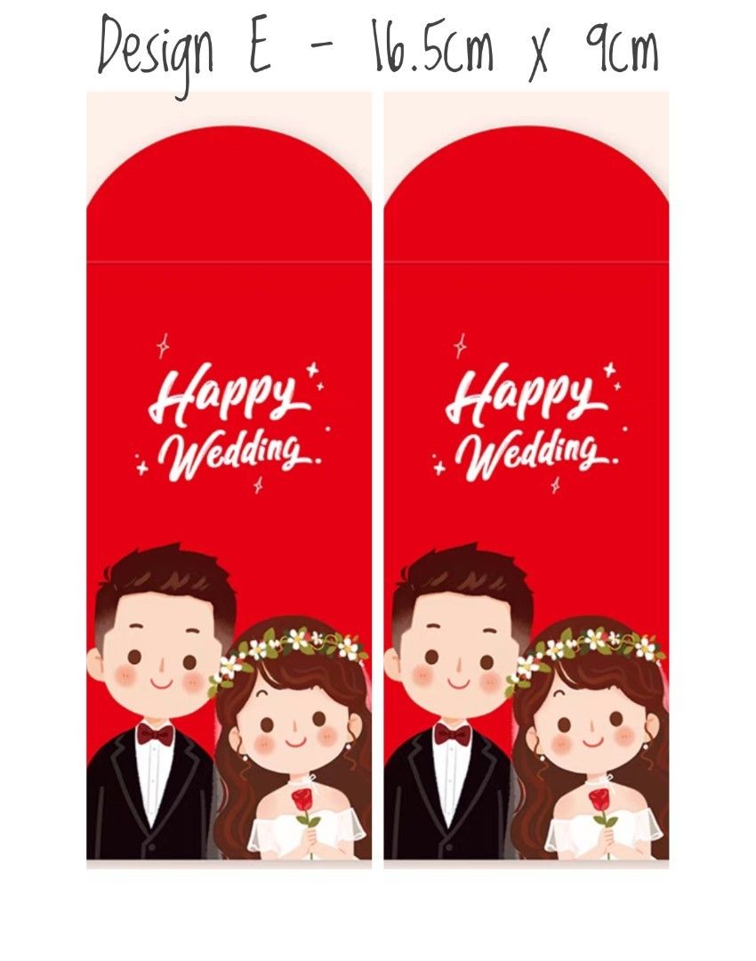 [SG SELLER/SG LOCAL STOCKS] Wedding red packet/ wedding ang pao/ cute ...
