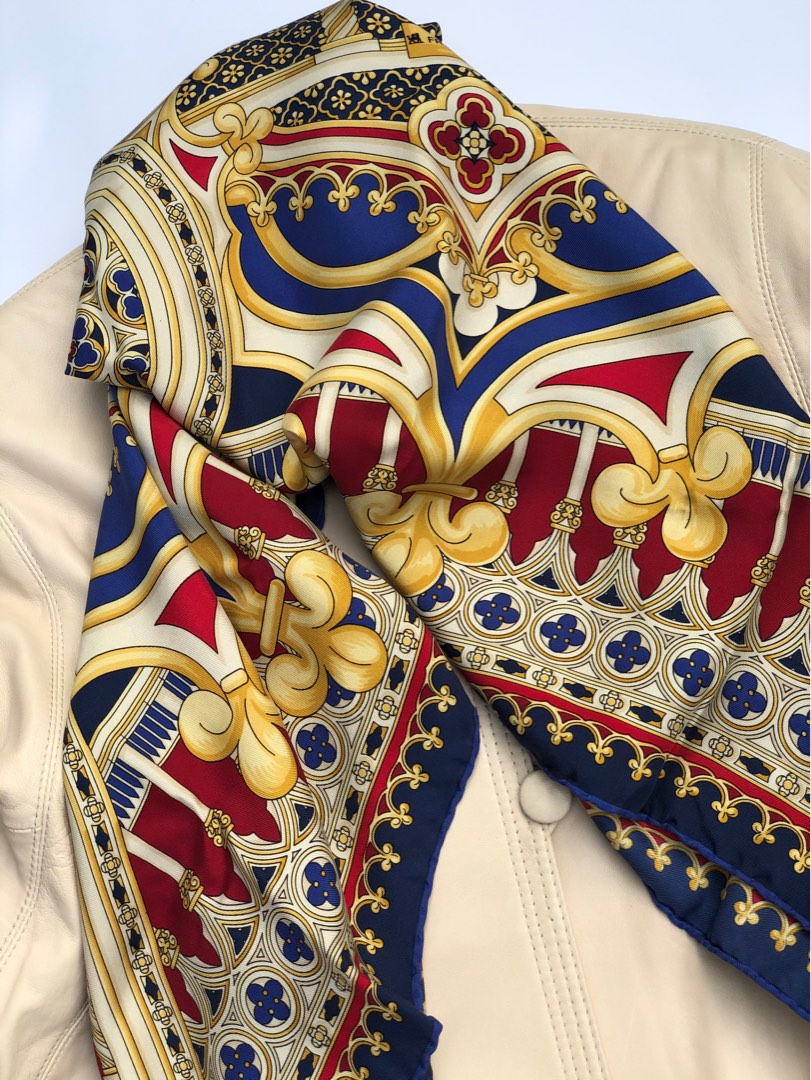 Silk scarf luxury brand, Women's Fashion, Watches & Accessories ...