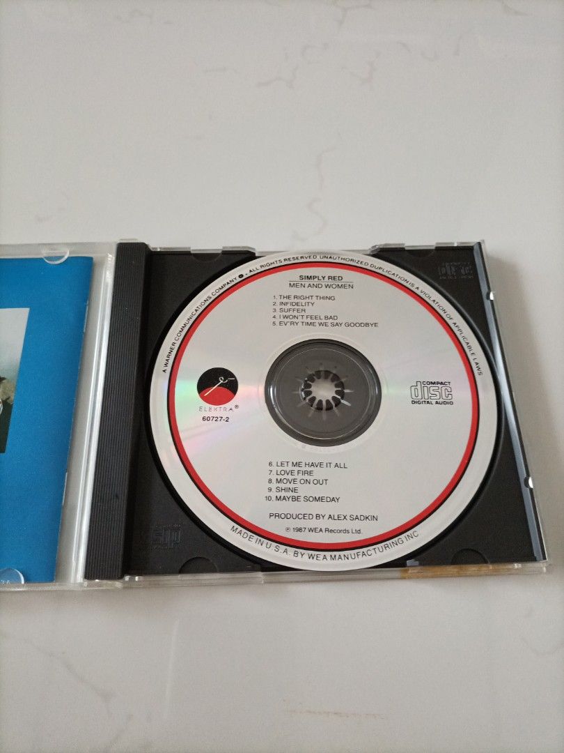 Simply Red - Men and Women (CD) bo1, Hobbies & Toys, Music & Media, CDs & DVDs on Carousell