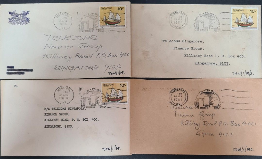 Singapore A group 4 postal slogan " Towards. Better City. URA 10th ...