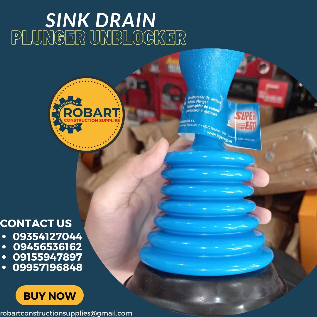 Sink Drain Plunger Unblocker, Commercial & Industrial, Construction ...