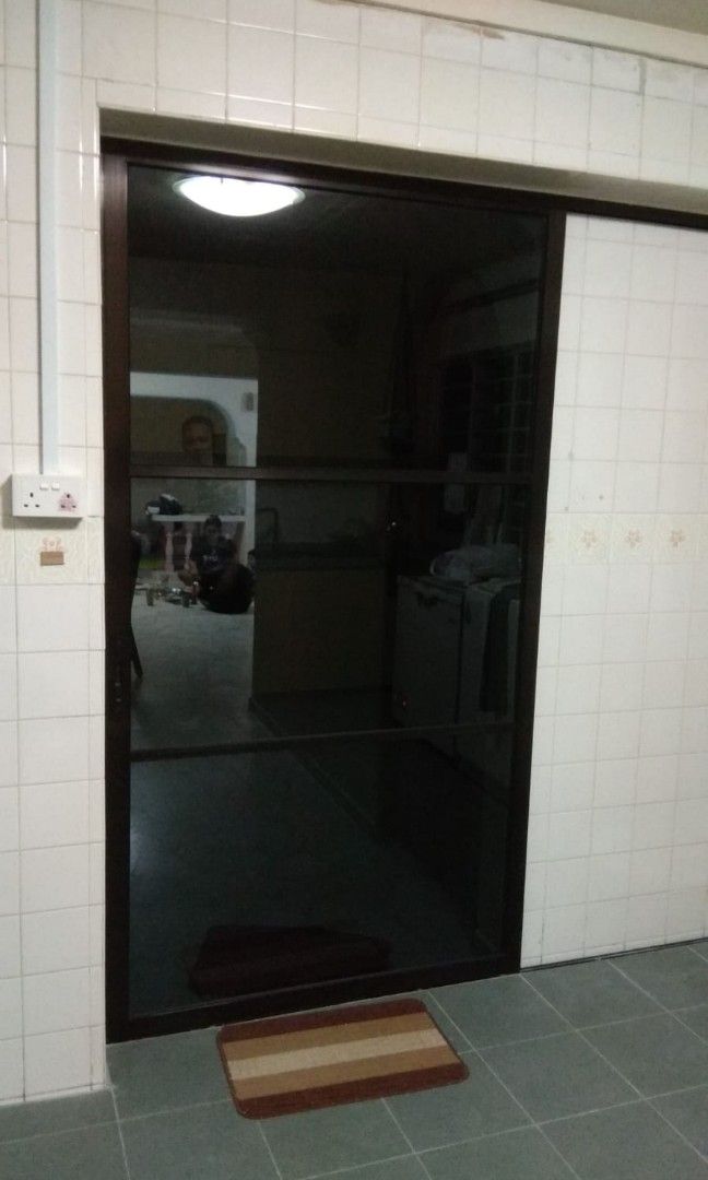 HDB /BTO /HDB RESALE ALUMINIUM Sliding Door, Furniture & Home Living ...