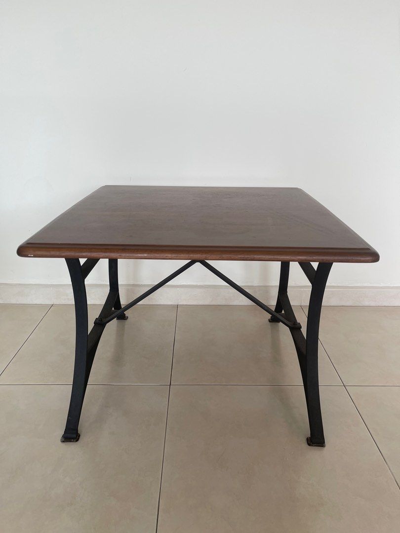 Square Top Wooden Side Table, Furniture & Home Living, Furniture ...