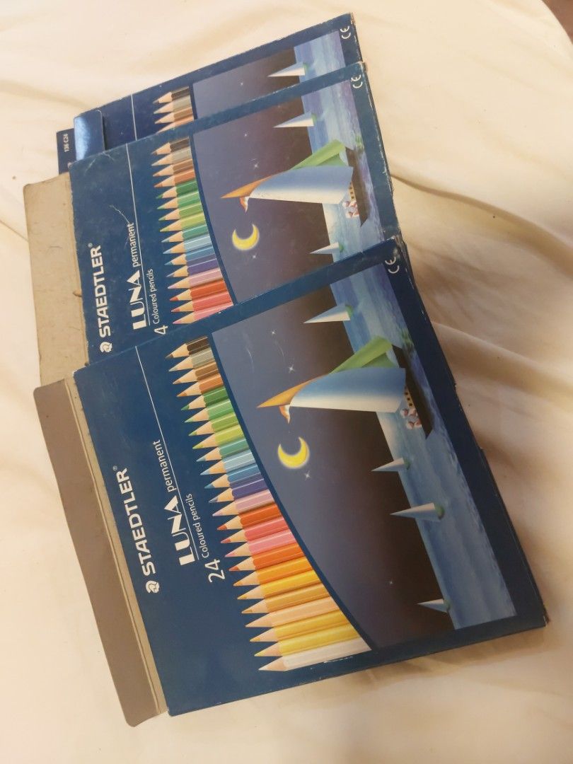 Staedtler Luna color pencils 3 boxes, Hobbies & Toys, Stationary ...