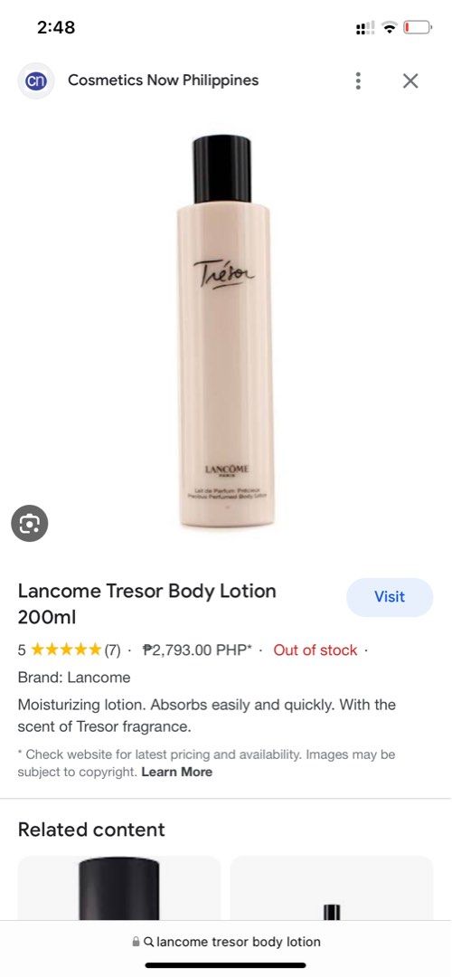[TAKE ALL] Lancome Tresor Body Lotion Clarins Exfoliating Body Scrub ...