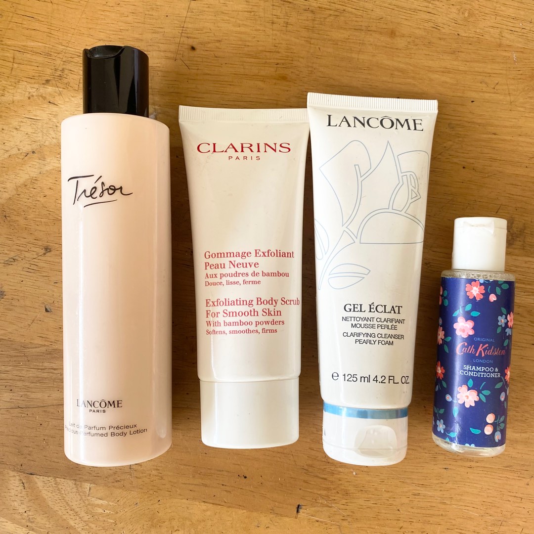 [TAKE ALL] Lancome Tresor Body Lotion Clarins Exfoliating Body Scrub ...