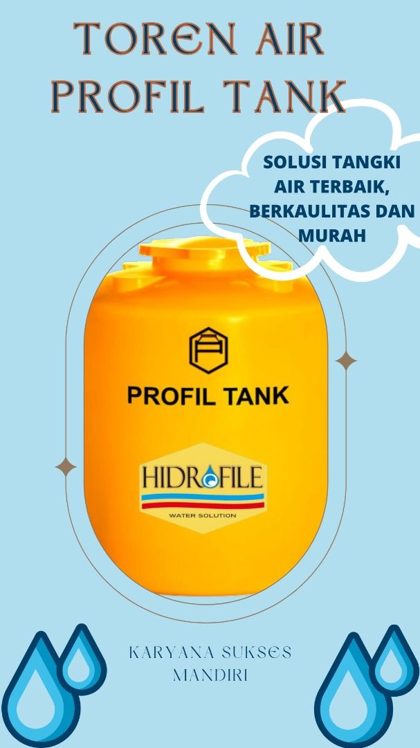 Tangki Air Profil Tank TDA 3600L Murah dan Berkualitas, Serba Serbi ...