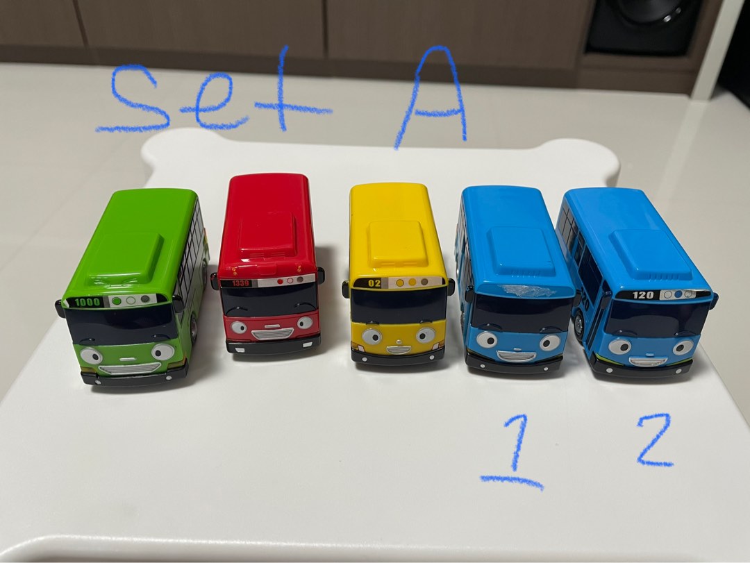 Tayo & The Little Bus Friends Set - Mini Car Vehicle Toy, Hobbies ...