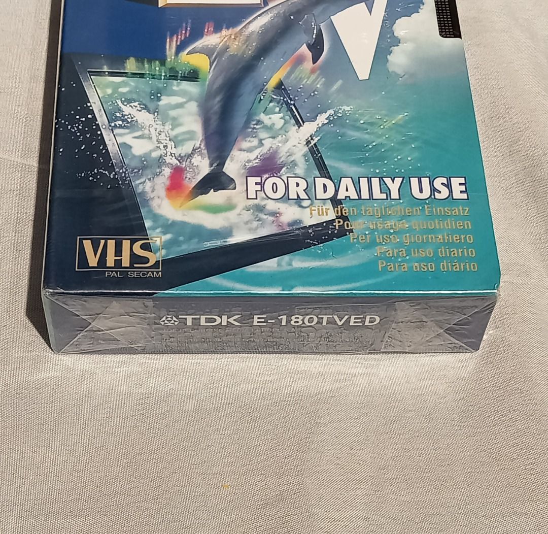 TDK TV 180 blank VHS tape 3 hours @ 195 on Carousell