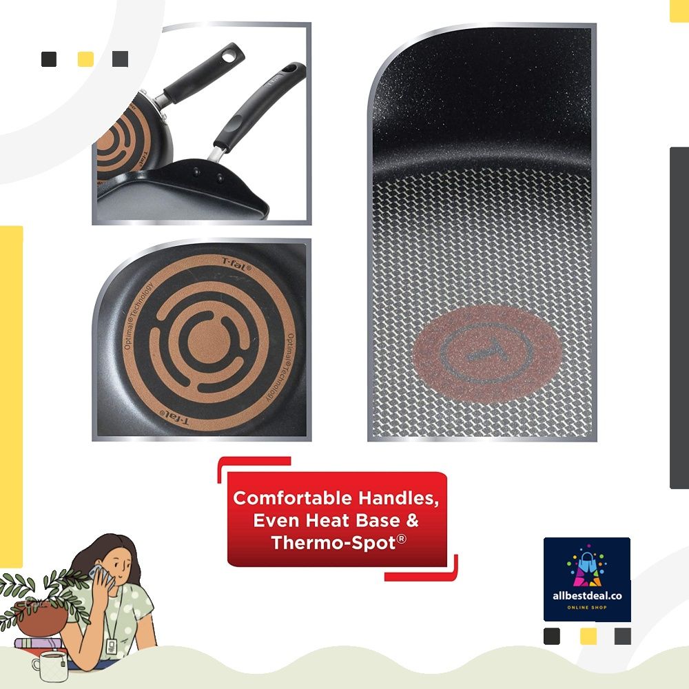 T-fal C530SC Signature Nonstick Expert Thermo-Spot Heat Indicator ...