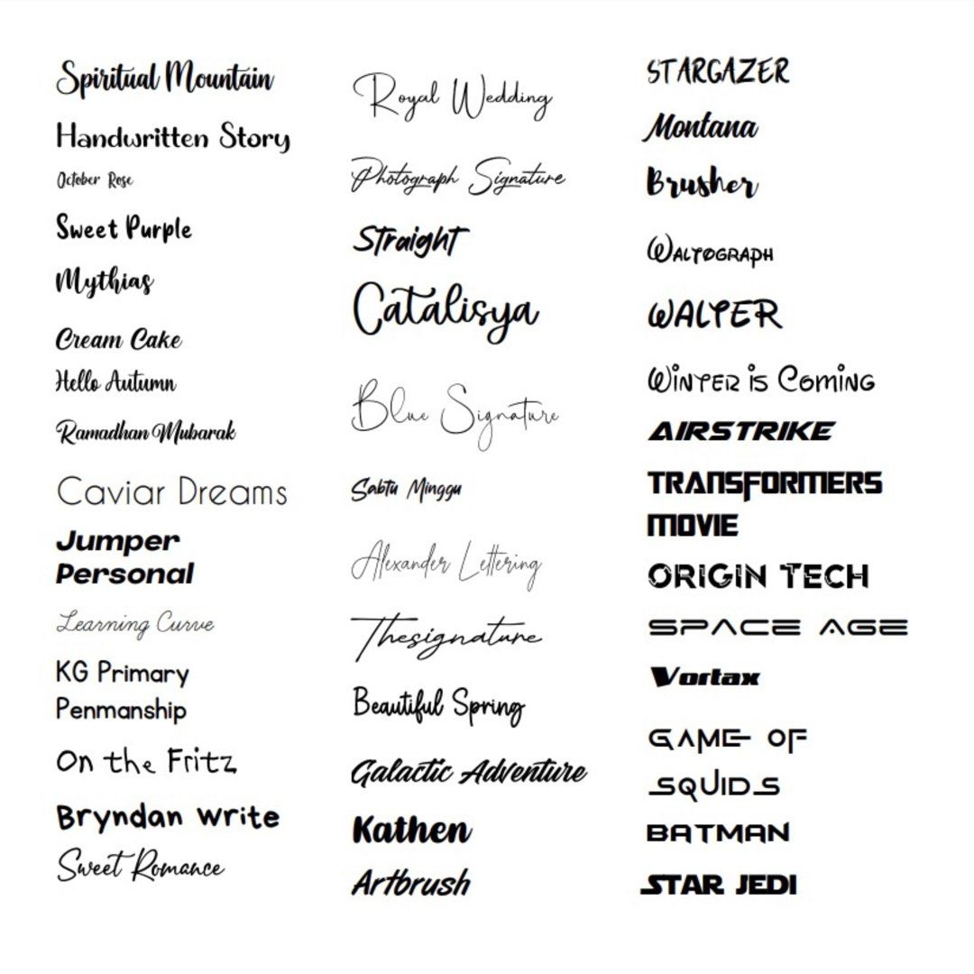 The Ultimate 100+ Fonts - Font Bundle, Cricut, Canva Font, Script Font ...