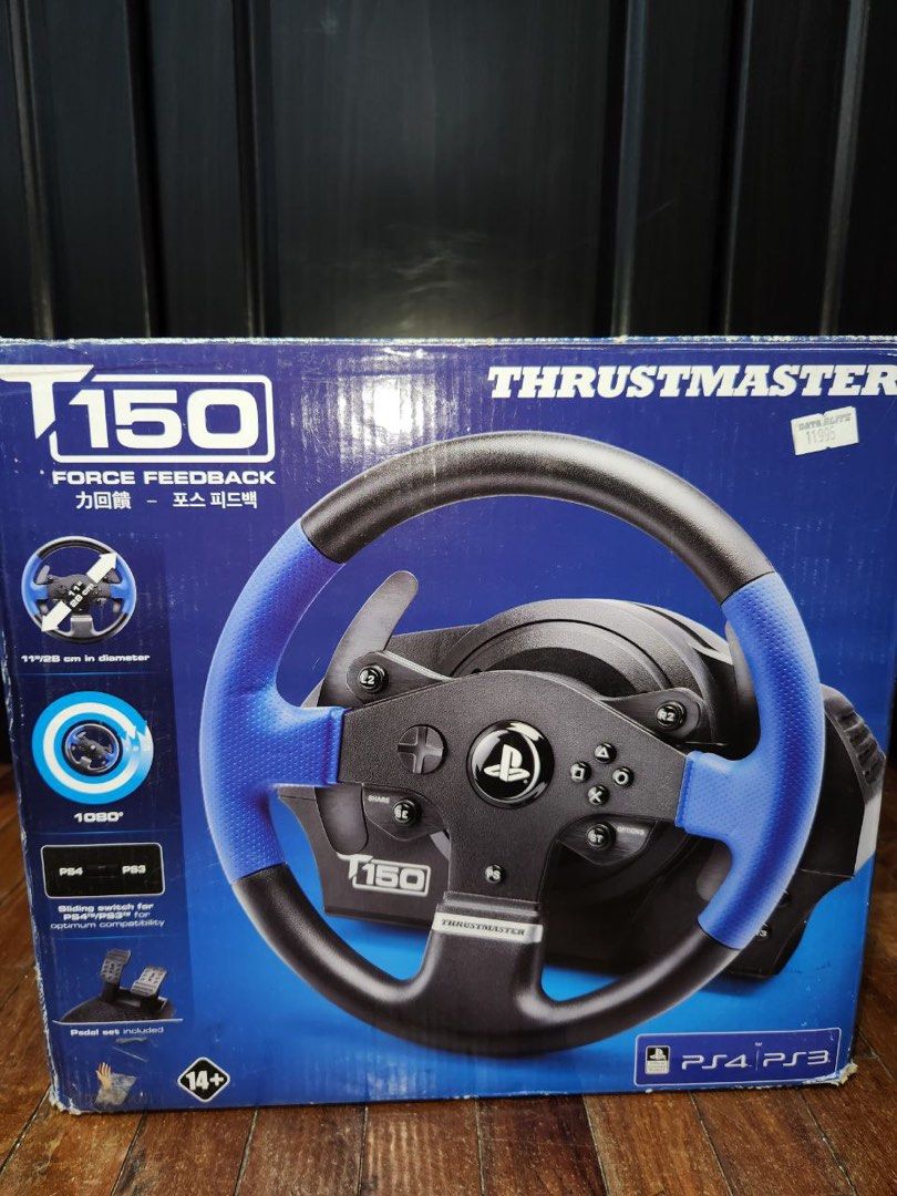 Thrustmaster T150 Force Feedback Wheel, Video Gaming, Gaming ...