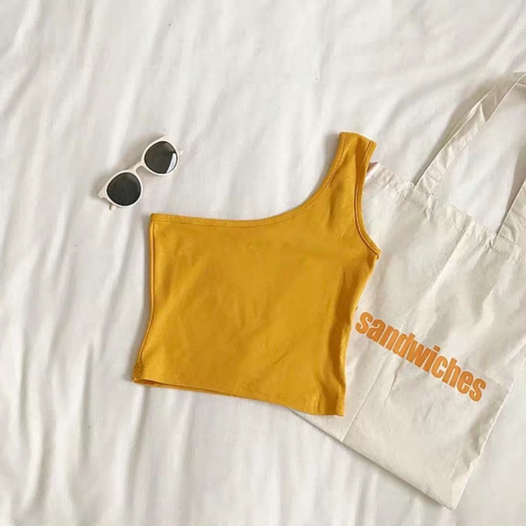 Toga Cami Casual Stretchy Basic Essenstial Toga Crop Top, Women's ...