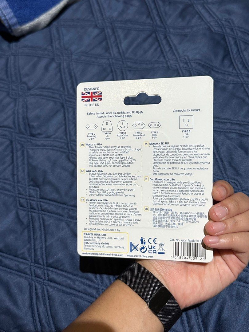 TYPE B USA 3-PIN |TRAVEL ADAPTER | PRICE NEGOTIABLE, Hobbies & Toys ...