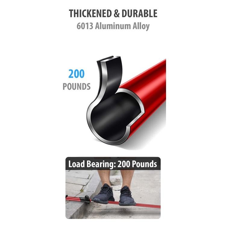 Trekking Pole Hiking Poles Collapsible Tri-fold Carbon Fiber Walking ...