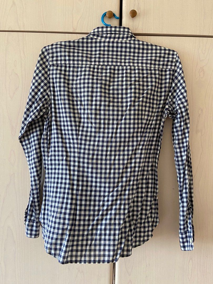 Uniqlo Gingham Top, Women's Fashion, Tops, Shirts on Carousell