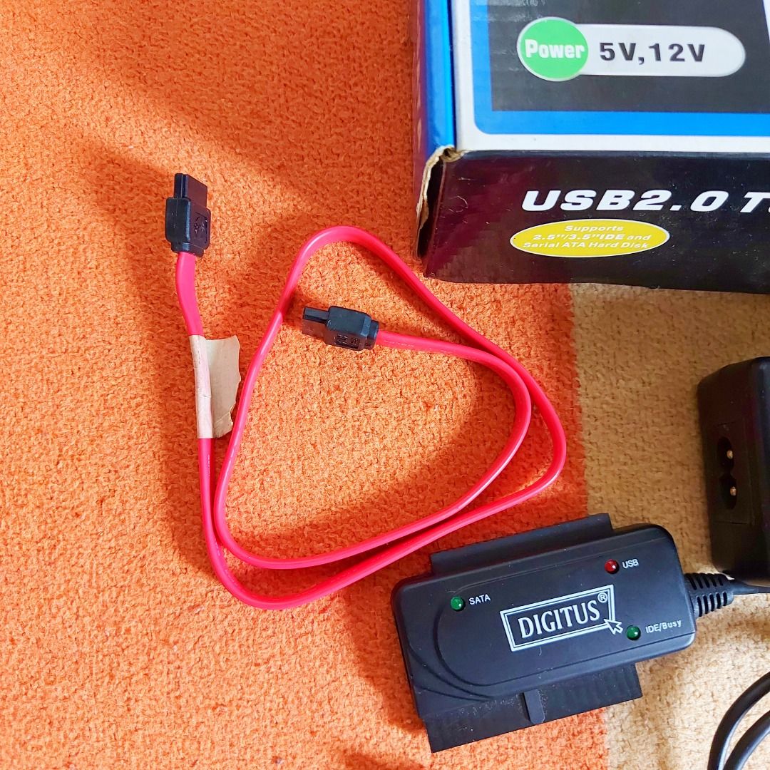 USB2.0 TO IDE&SATA CABLE ADAPTOR DIGITUS, Computers & Tech, Parts ...