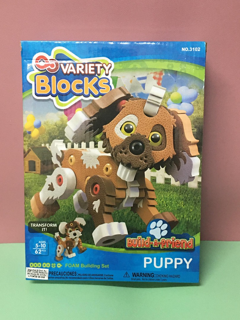 Variety Blocks Build-A-friend Puppy Foam Building Set (62 pcs) on Carousell