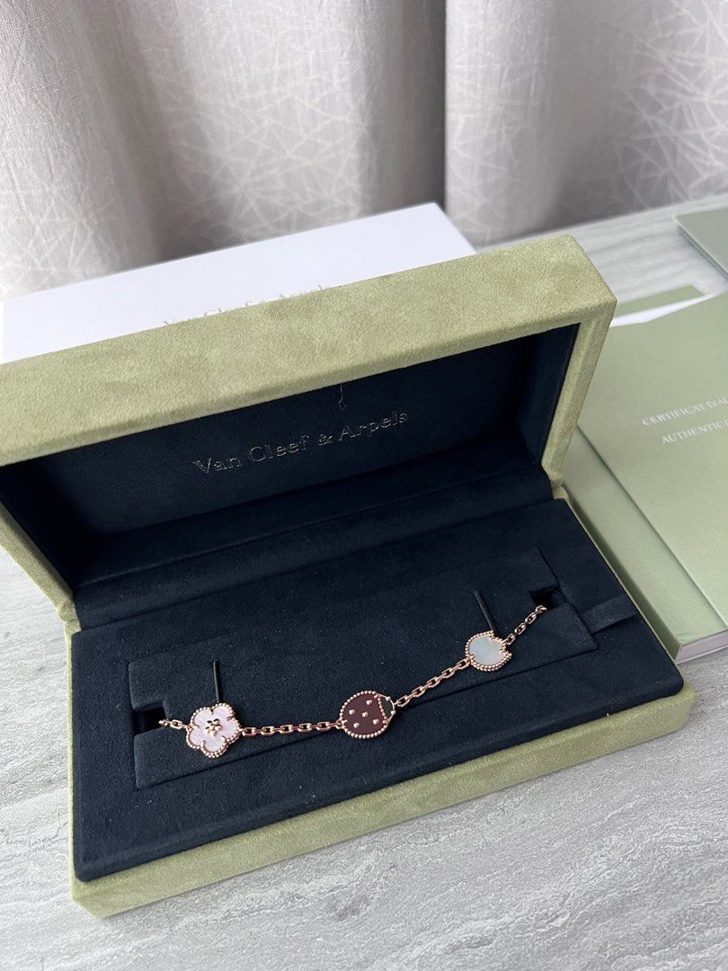 *RECEIPT FULL SET* VCA Van Cleef & Arpels Lucky Spring Bracelet, 5 ...