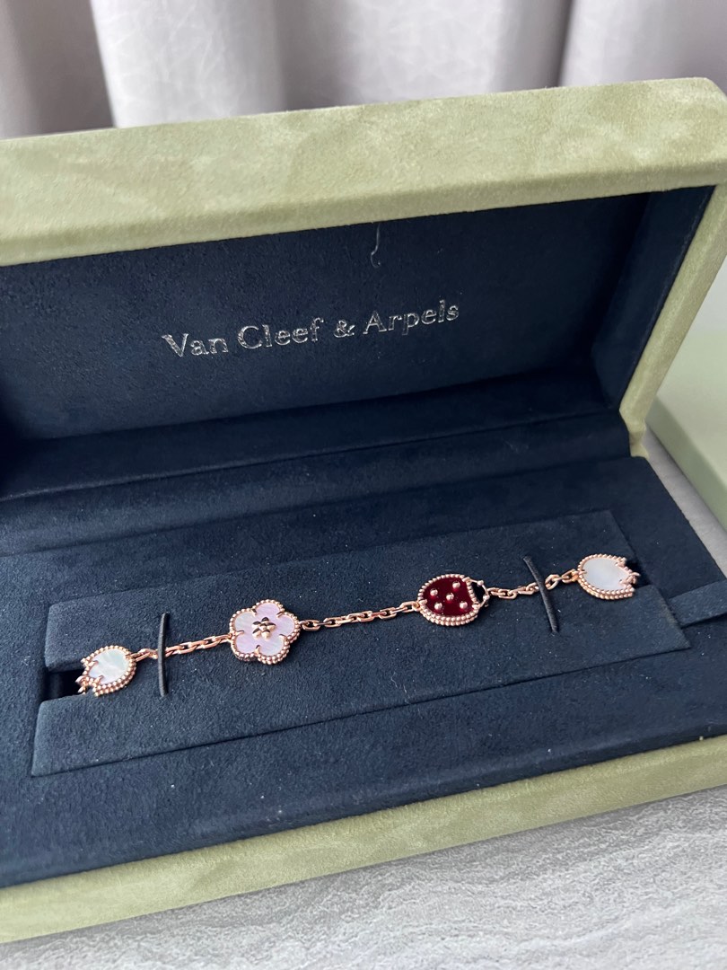 *RECEIPT FULL SET* VCA Van Cleef & Arpels Lucky Spring Bracelet, 5 ...