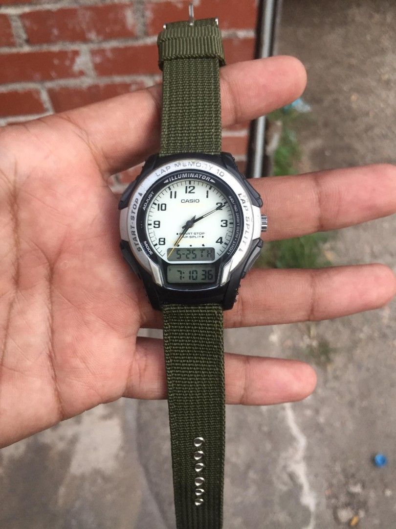 Vintage Casio AnaDigi WS-300, Men's Fashion, Watches & Accessories ...