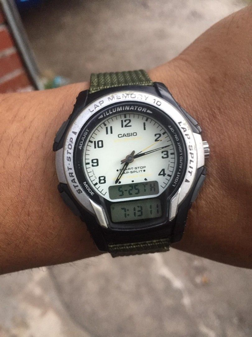 Vintage Casio AnaDigi WS-300, Men's Fashion, Watches & Accessories ...