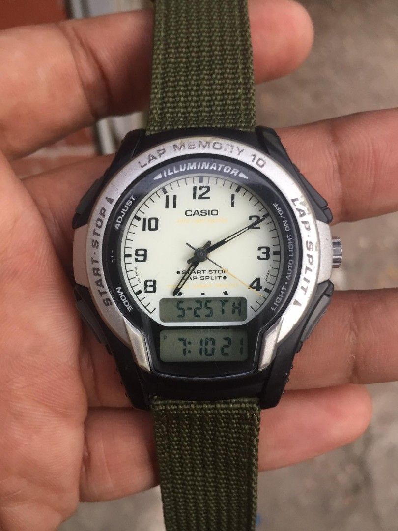 Vintage Casio AnaDigi WS-300, Men's Fashion, Watches & Accessories ...
