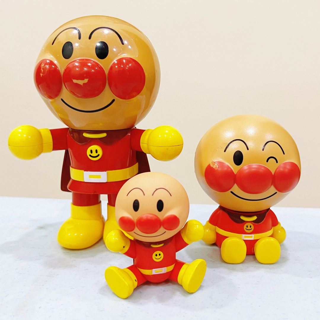 (Vintage original!) Anpanman figure set 3, Hobbies & Toys, Toys & Games ...