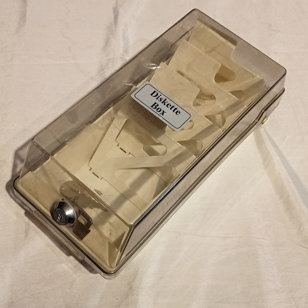 Vintage rare diskette box 50's with key lock @ 350 on Carousell