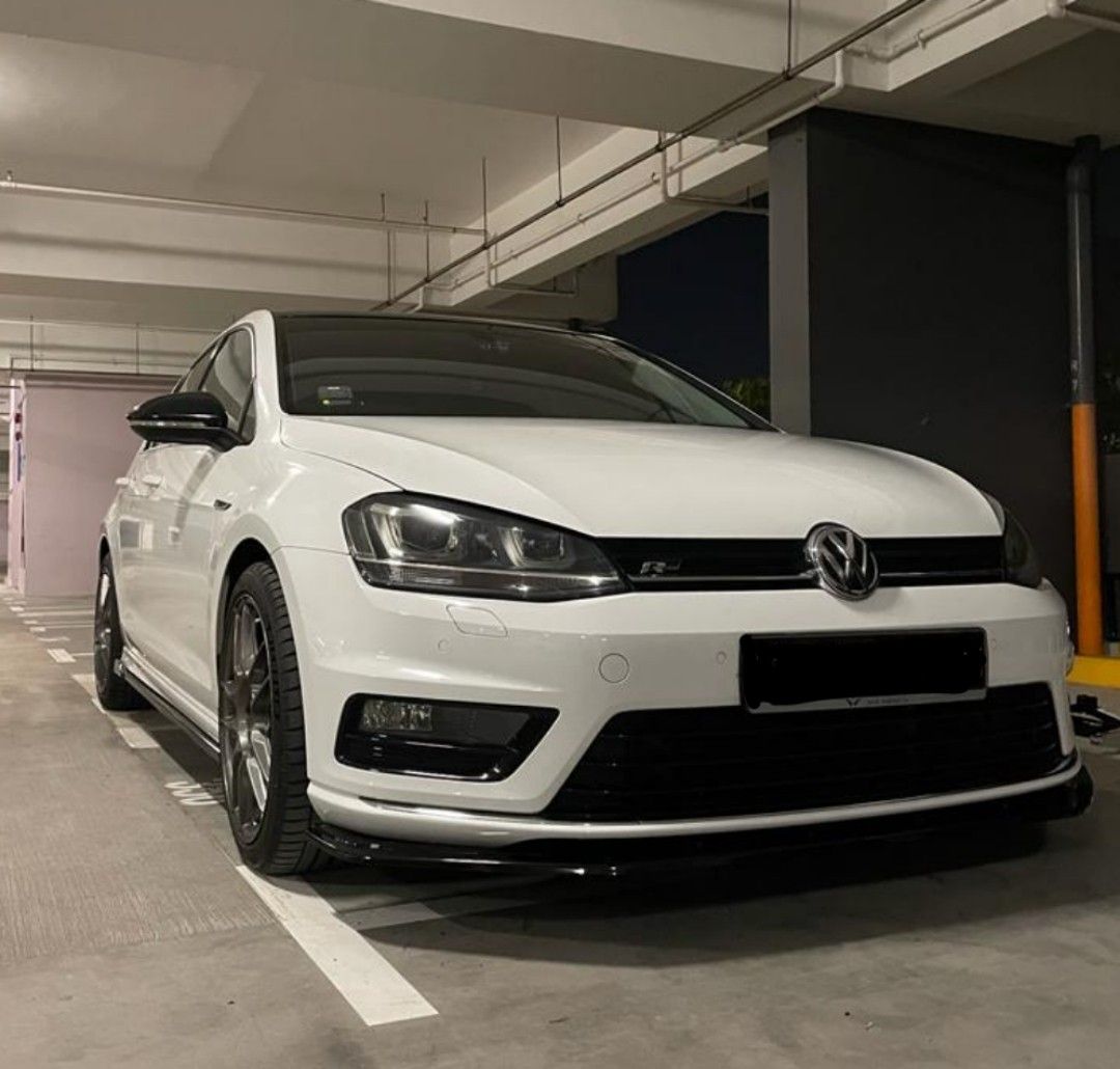 Volkswagen VW Golf R GTI Variant Wagon Rline R line Front Lip Side ...