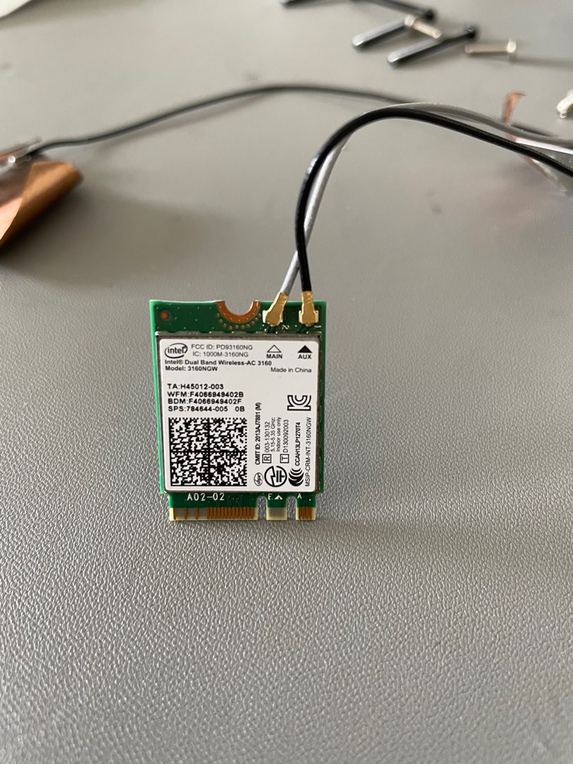 Wifi Bluetooth module intel ac 3160 on Carousell