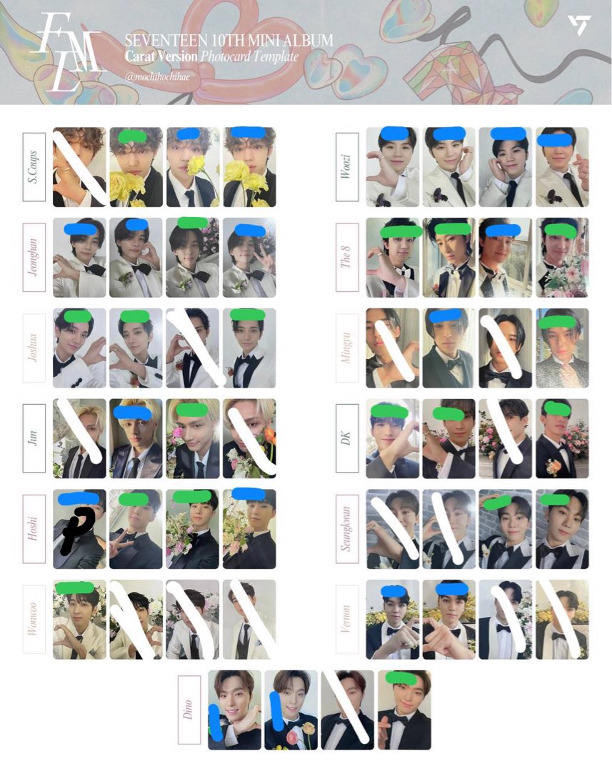 WTT WTS LF SVT SEVENTEEN FML CARAT MINGYU HOSHI WONWOO JEONGHAN SCOUPS JOSHUA DK, Hobbies & Toys ...