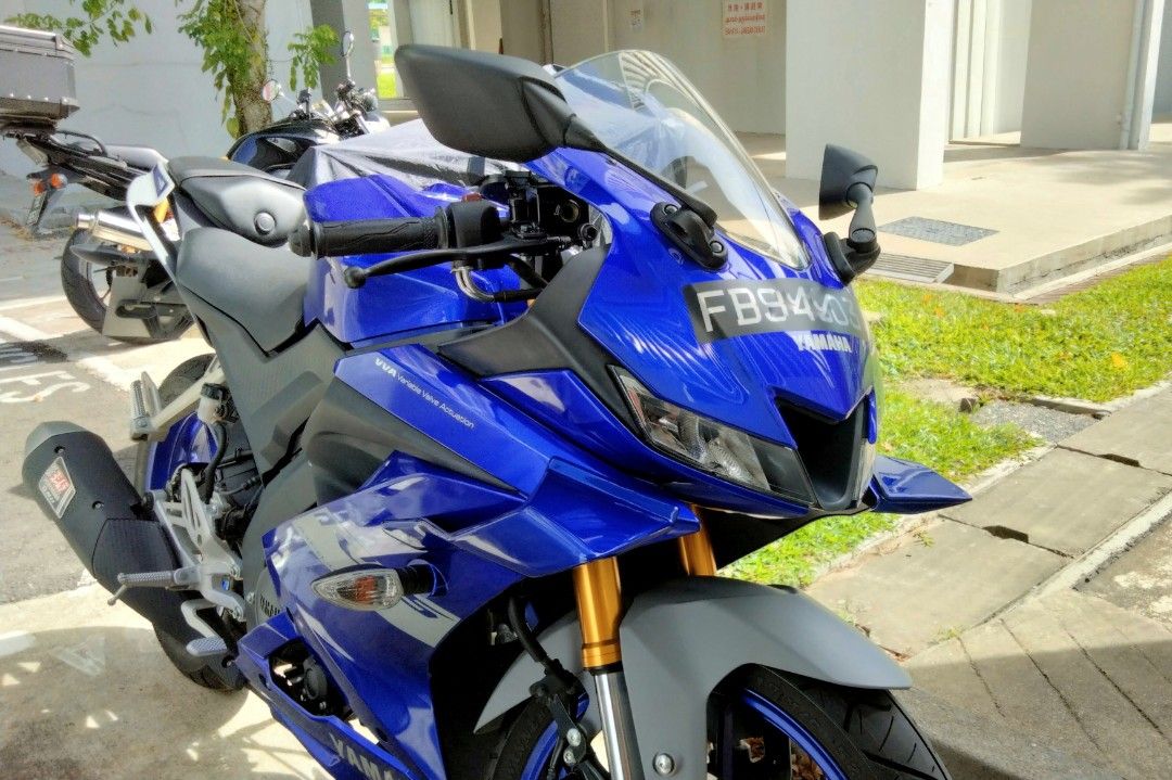 Yamaha R15 Moto GP fairing side winglet, Motorcycles, Motorcycle ...