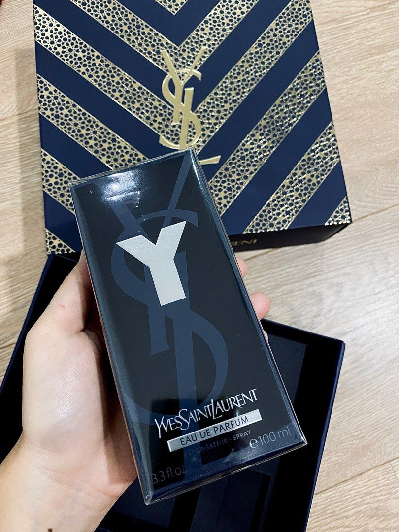 YSL Y Eau de Parfum 100ml, Beauty & Personal Care, Fragrance ...
