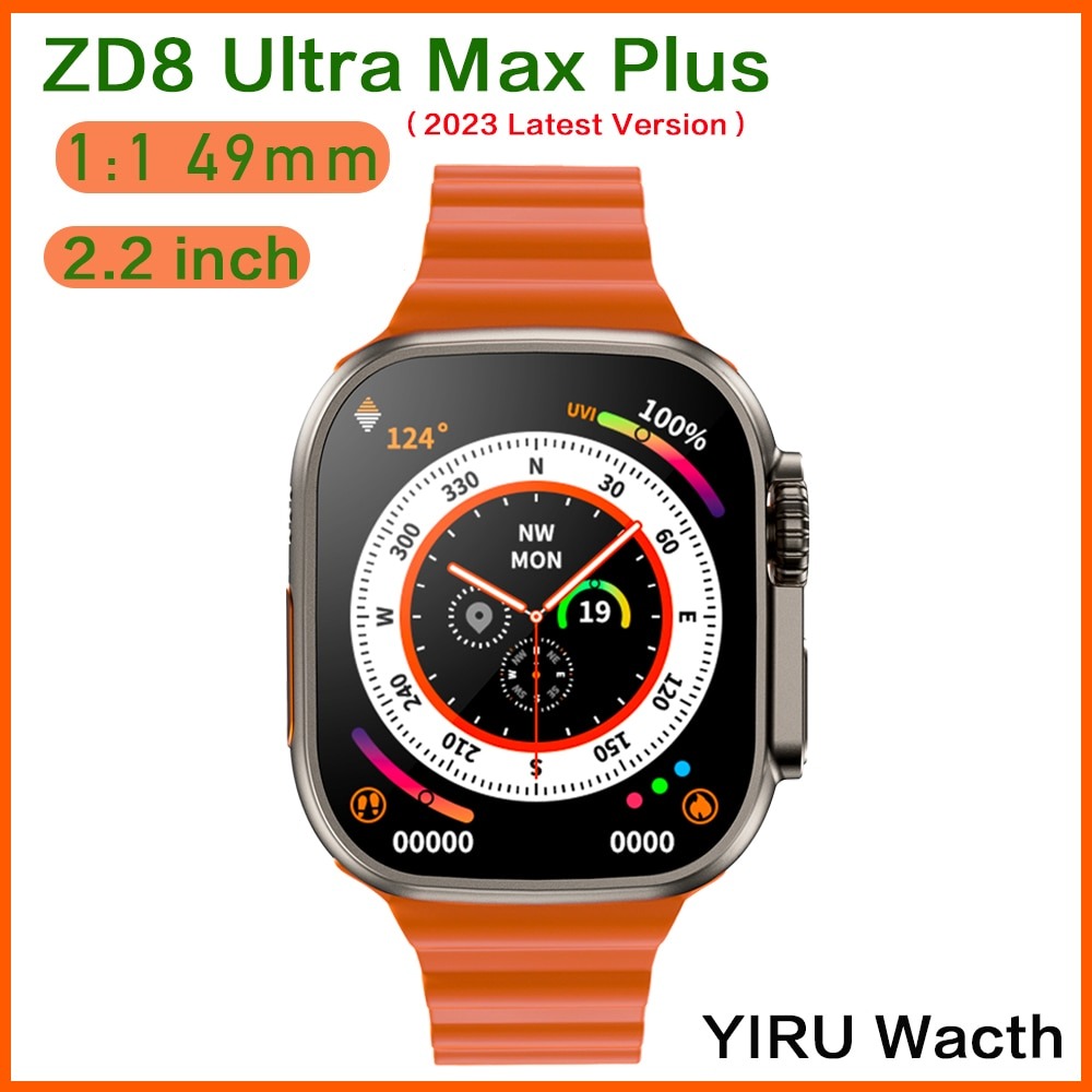 ZD8 Ultra max plus Smart Watch Ultra Series 8 SmartWatch Ultra NFC S, 男裝, 手錶及配件, 手錶 - Carousell