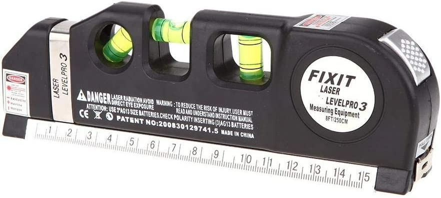 014) 3 IN 1 FIXIT LEVEL PRO 3 LASER MULTIFUNCTIONAL MEASUREMENT TOOLS ...