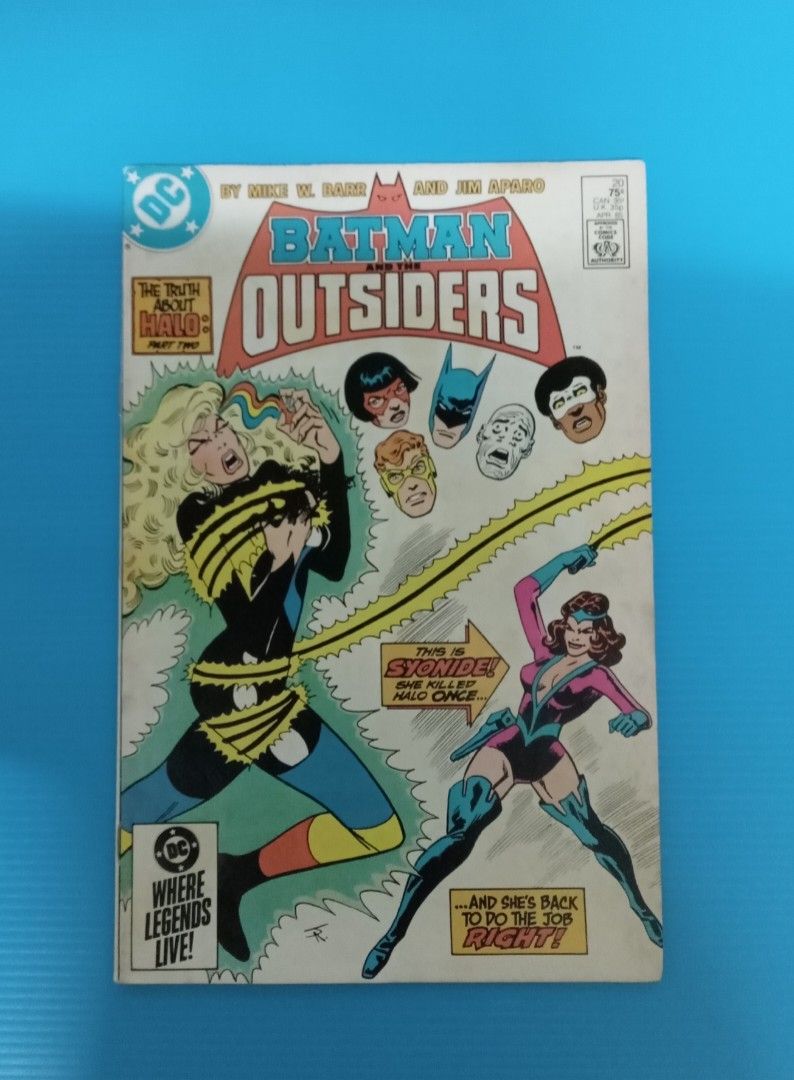 1st cover & 2nd app Syonide ( Batman And The Outsiders #20 ) Jim Aparo ...
