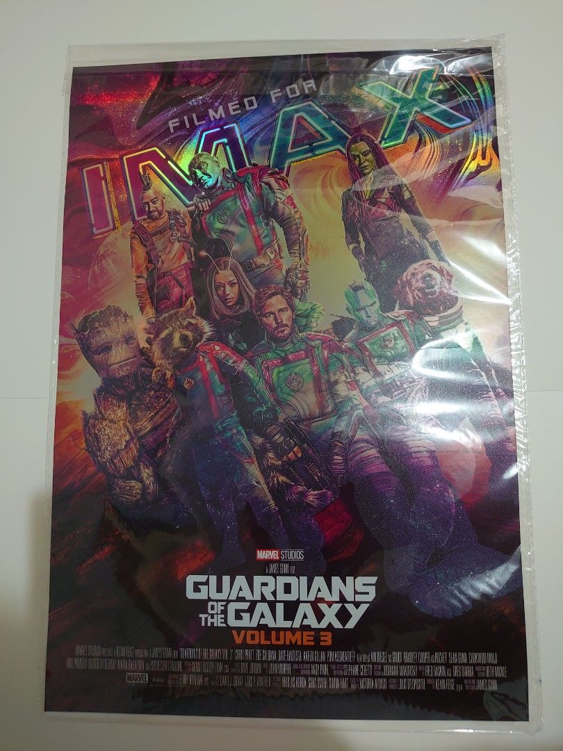 銀河守護隊3 IMAX 鐳射版 IMAX 海報 Guardians of the Galaxy Volume 3 IMAX poster GOTG, 興趣及遊戲, 收藏品及紀念品, 明星周邊 ...