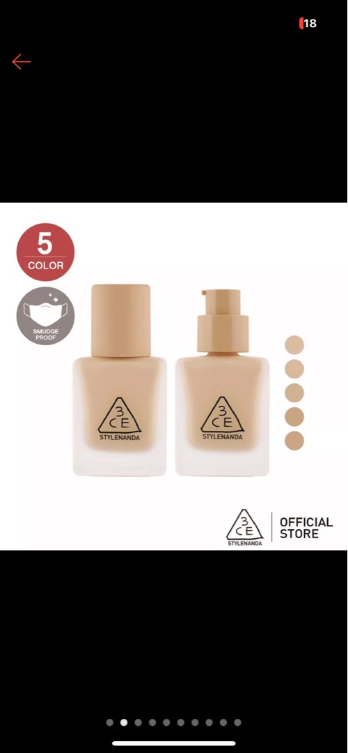 3CE Velvet Fit Foundation 30g | Matte Silky Finish / Long-Lasting ...
