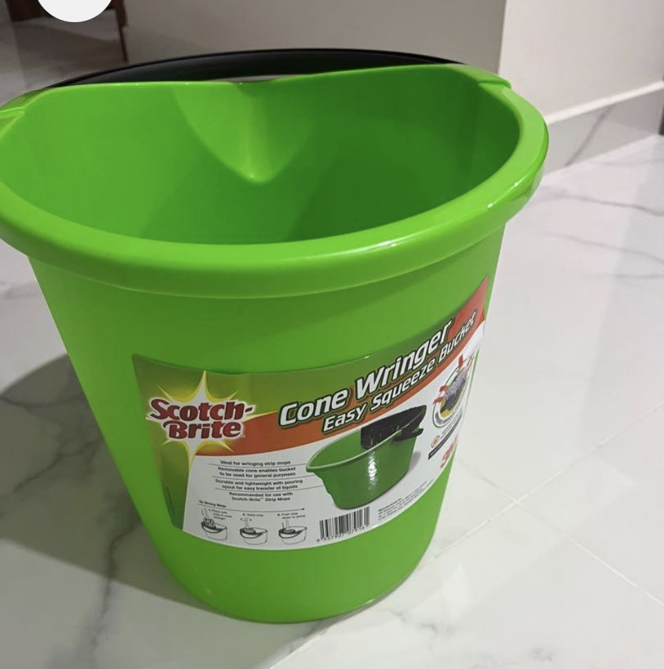 3M Scotch Brite mop bucket, Furniture & Home Living, Cleaning ...