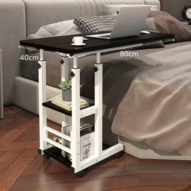 60/80x40cm Movable Laptop Table/ Computer Study Desk/ Bedside Bed Sofa ...